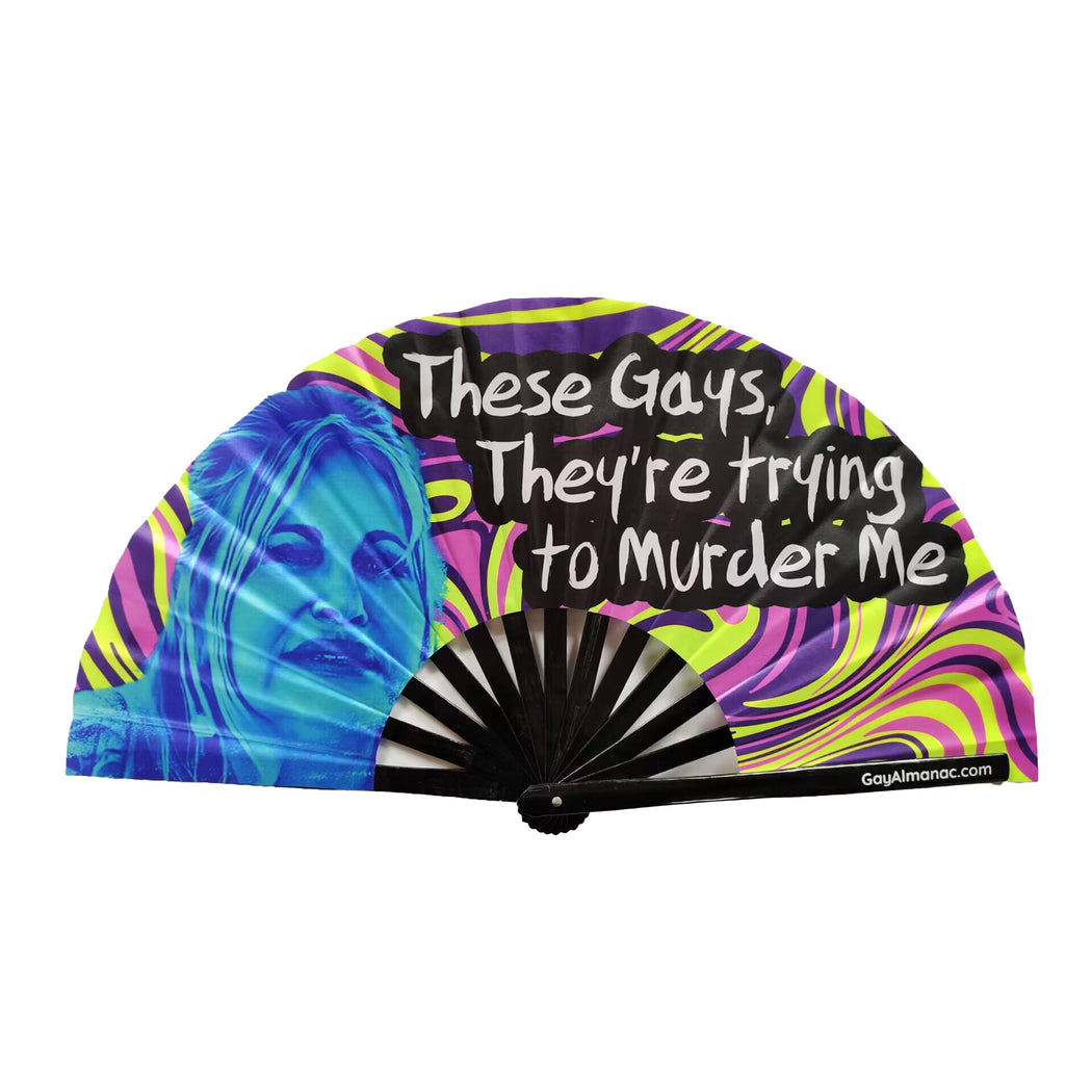 Move, I'm Gay Fan | Bamboo Hand Fan for Parties & Festivals – Gay Almanac
